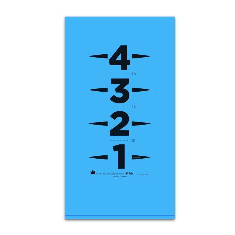 Sap Collection Bags with Gallon Markers, FULL CASE (250 bags) | Smoky ...