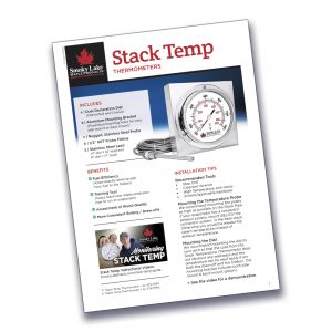 Stack Temperature Thermometer - 4" Dial | Smoky Lake Maple Products, LLC