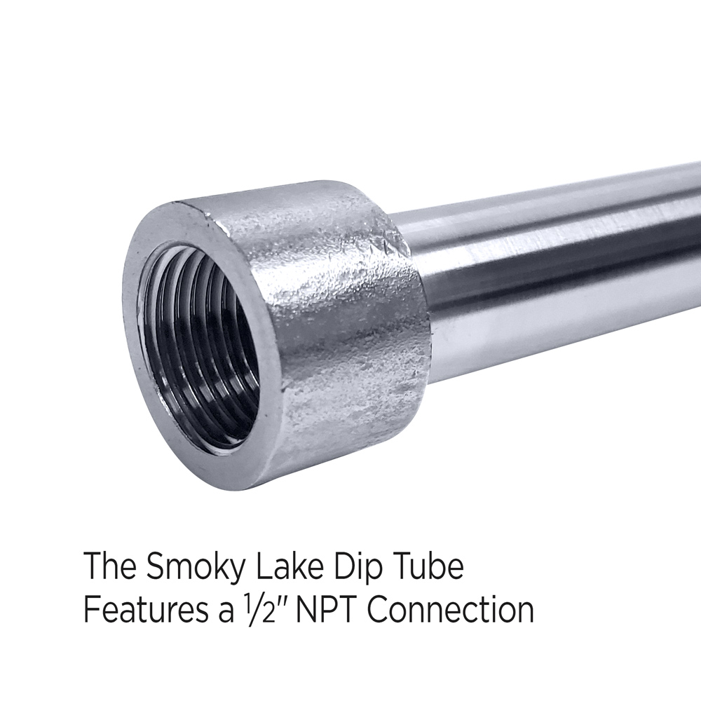 Dip Tube, 36" Length with 45º Cut End and 1/2"NPT Female Fitting ...