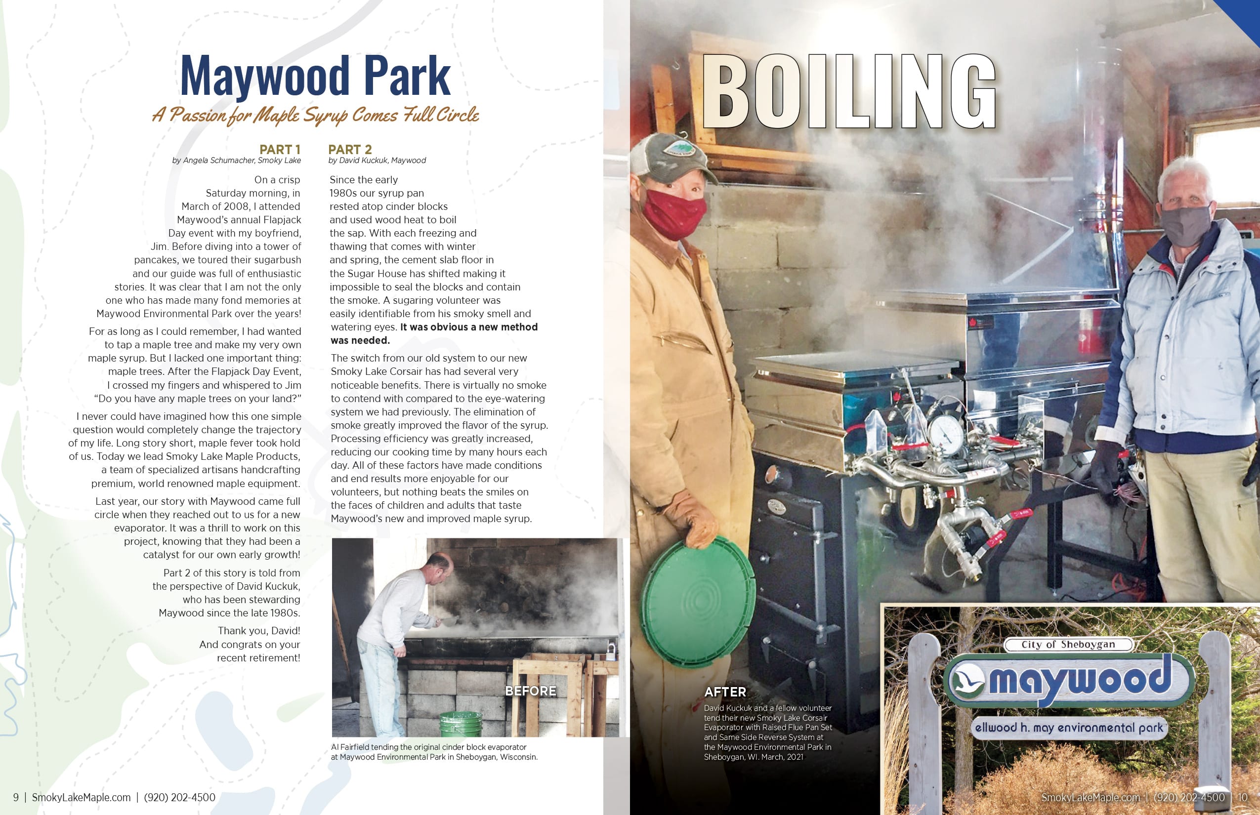 Maywood Environmental Park | Smoky Lake Maple Products, LLC