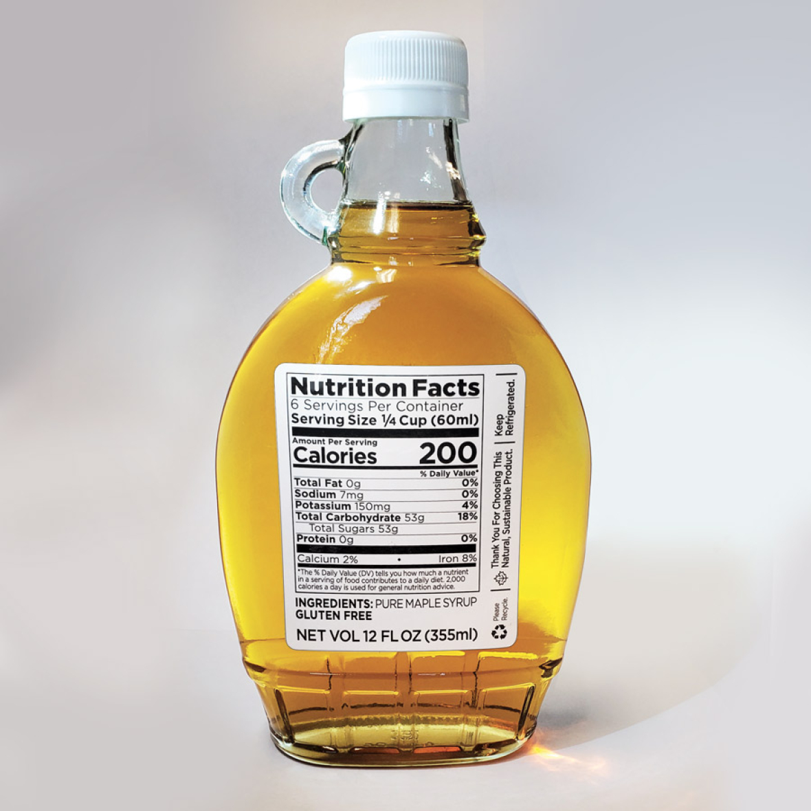 Maple Syrup Nutrition Facts Labels | Smoky Lake Maple Products, LLC