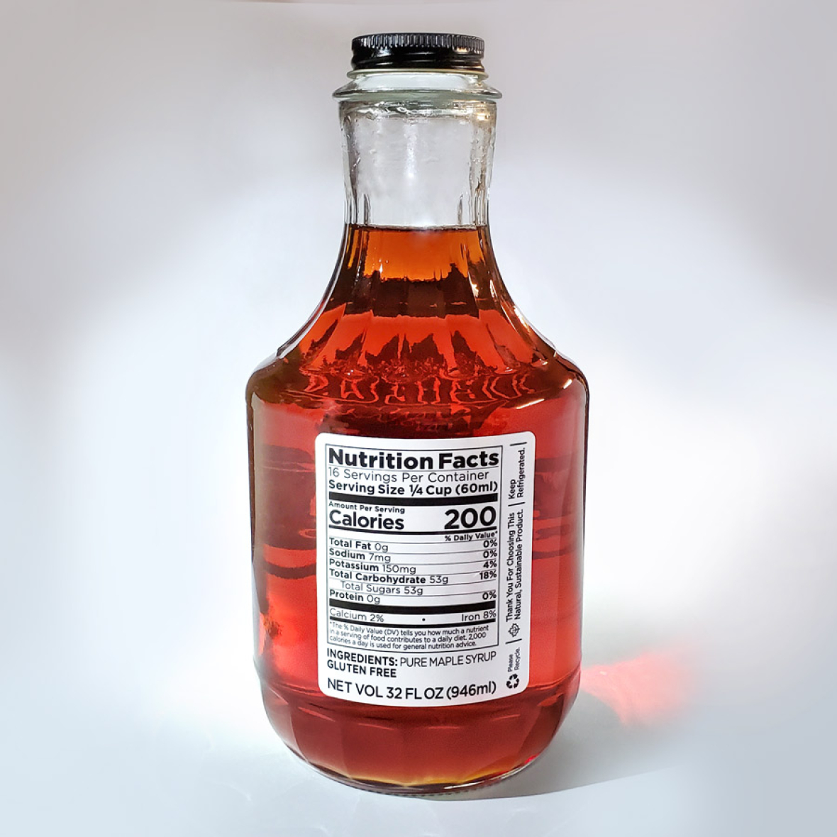 Maple Syrup Nutrition Facts Labels | Smoky Lake Maple Products, LLC