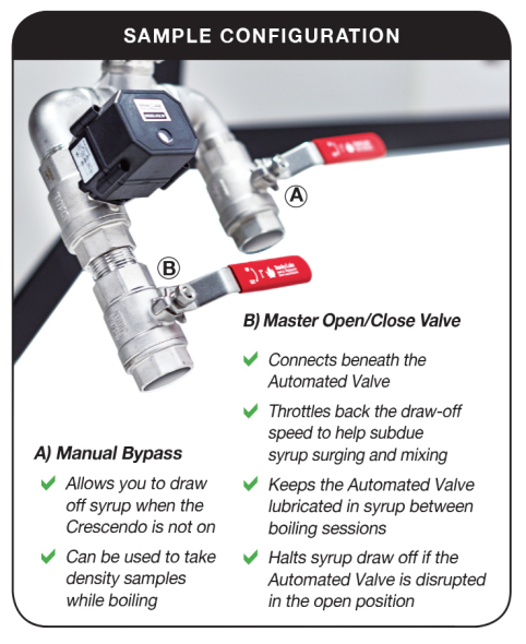 Auto Draw-Off Valve Assembly - 1.5" Sanitary Fitting | Smoky Lake Maple ...
