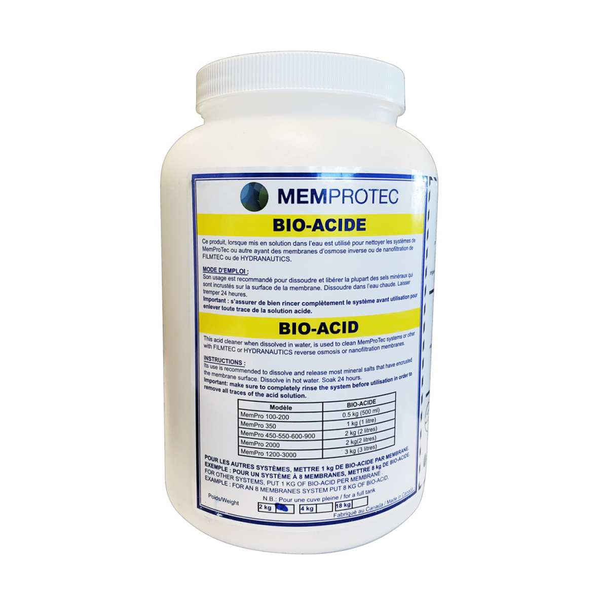Bio-Acide 2Kg (For Memprotech RO System) – PICK UP PRICE | Smoky Lake ...
