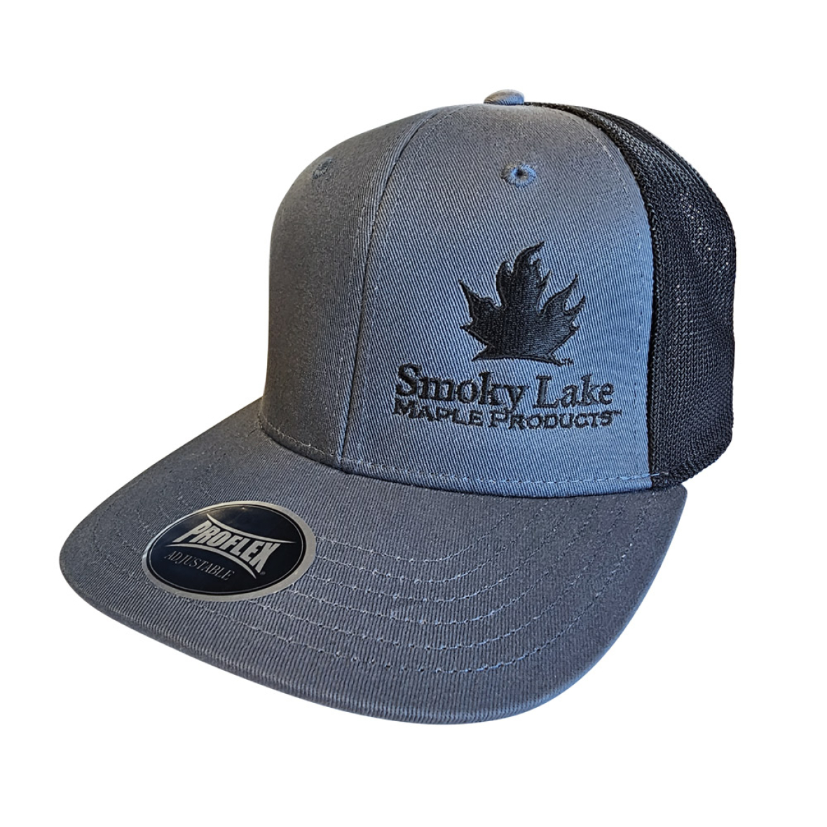 Proflex Trucker Hat - Slate Gray & Black | Smoky Lake Maple Products, LLC