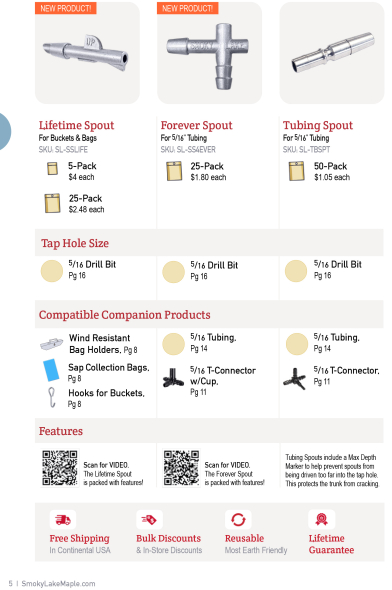Tapping Catalog, 2025 | Smoky Lake Maple Products, LLC