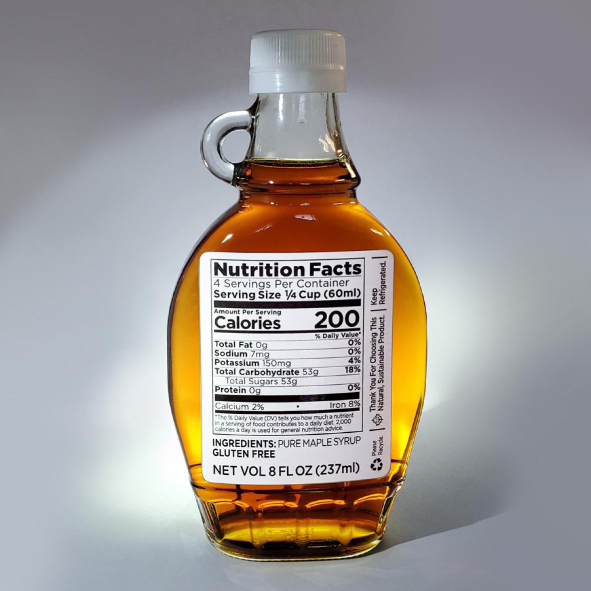 Maple Syrup Nutrition Facts Labels | Smoky Lake Maple Products, LLC