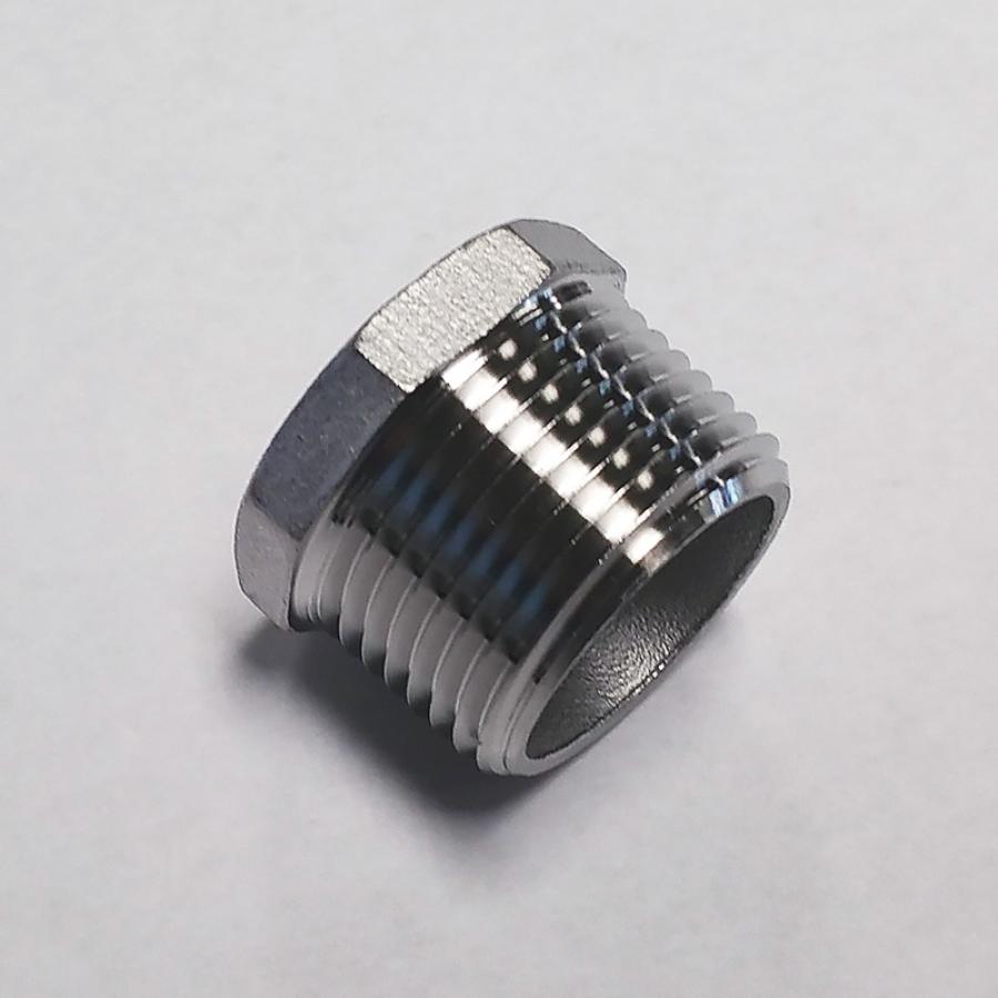 3/4 Inch, Stainless Steel Hex Plug | Smoky Lake Maple Products