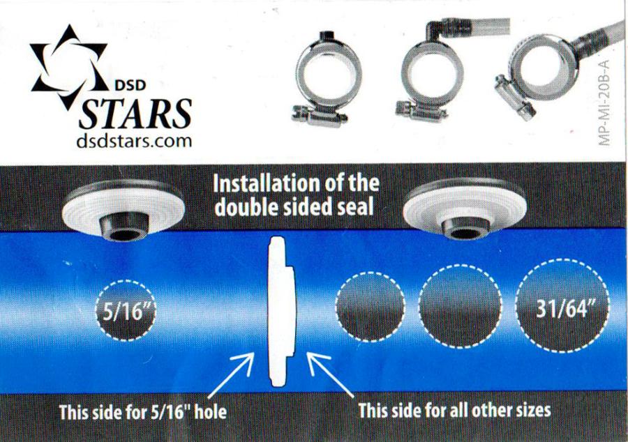 Cap Saddle (Connector and Seal Included), 1" Tube, 10-Pack - Smoky Lake ...