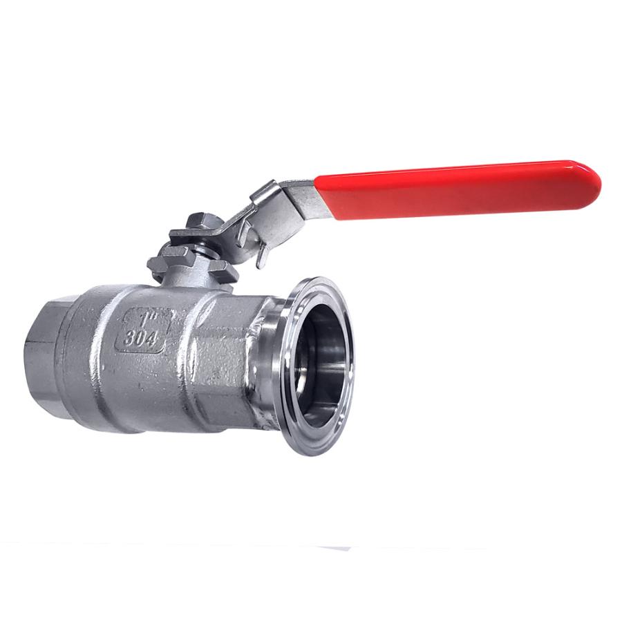Straight Sanitary Valve (1″ Ball Valve + 1.5″ Sanitary Connection ...